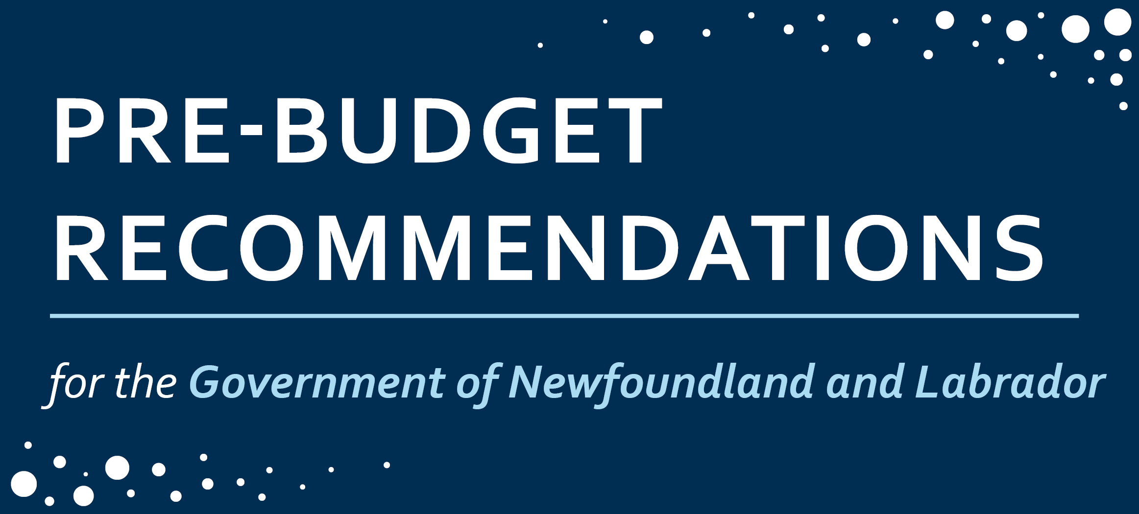 Pre-budget Recommendations